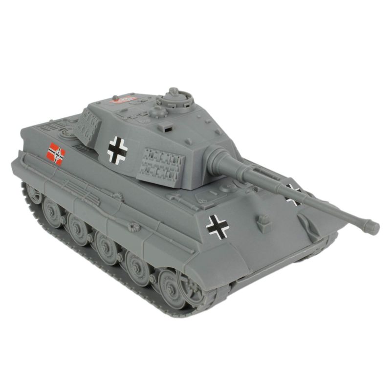 BMC WWII Gray German King Tiger Toy Tank 1:32 Scale for 54mm Army Men ...