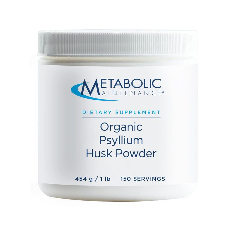 Metabolic Maintenance Organic Psyllium Husk Powder - Soluble Fiber ...