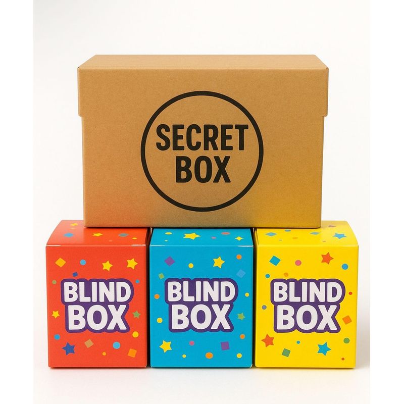 Mystery Blind Box and Secret Box Set, Surprise Gift Boxes, Colourful ...