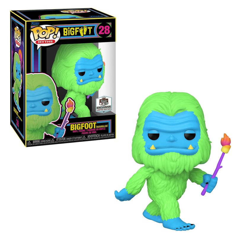 Funko 69592 Pop! Myths - Bigfoot with Marshmallow HQ Blacklight ...