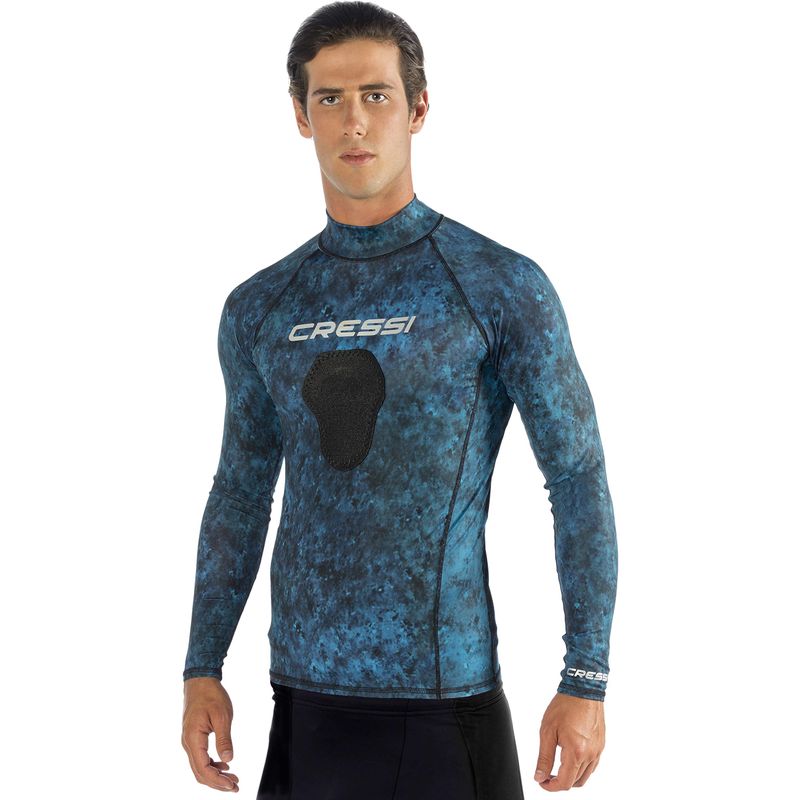 Cressi Hunter Rash Guard, camo blue, XXL - EveryMarket