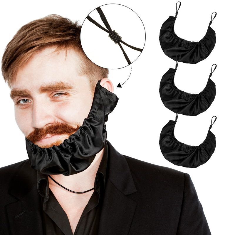 EBOOT 3 Pieces Beard Bonnet for Men Sleeping Beard Caps Covers Bib Net ...