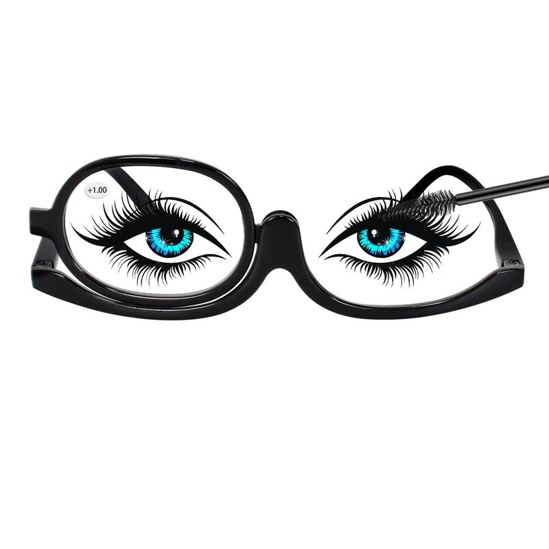 Makeup Glasses Reading Glasses Magnifying Rotating Single Lenses Makeup ...