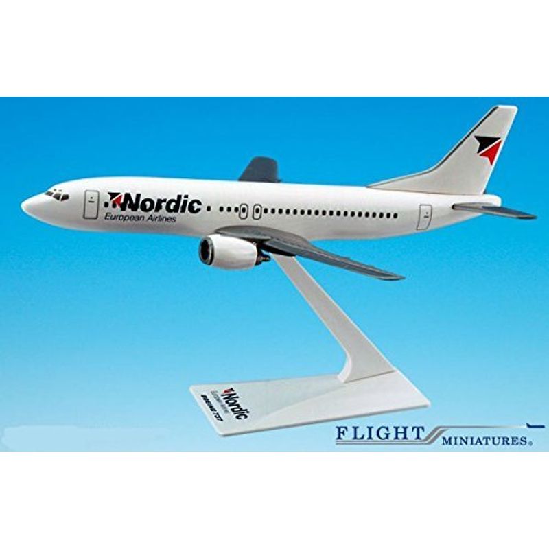 Nordic - Sweden 737-400 Airplane Miniature Model Snap Fit Kit 1:185 ...