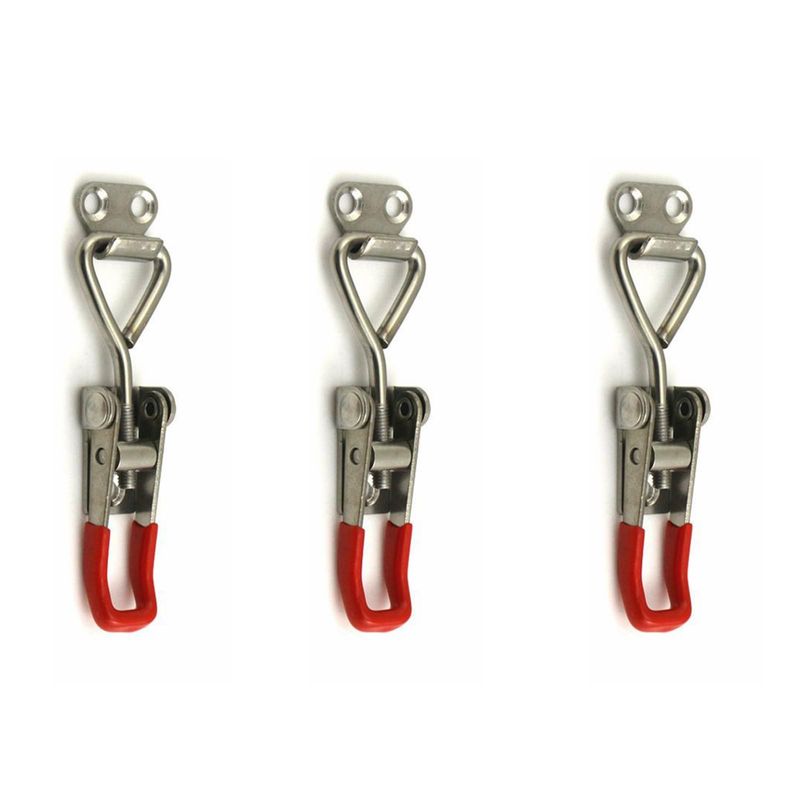 3PCS Adjustable Toggle Clamp,Toggle Latch Unlockable,Quick Release Pull ...