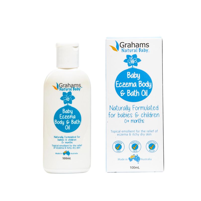Grahams Natural Baby Eczema Body and Bath Oil - Treat Eczema & Cradle ...
