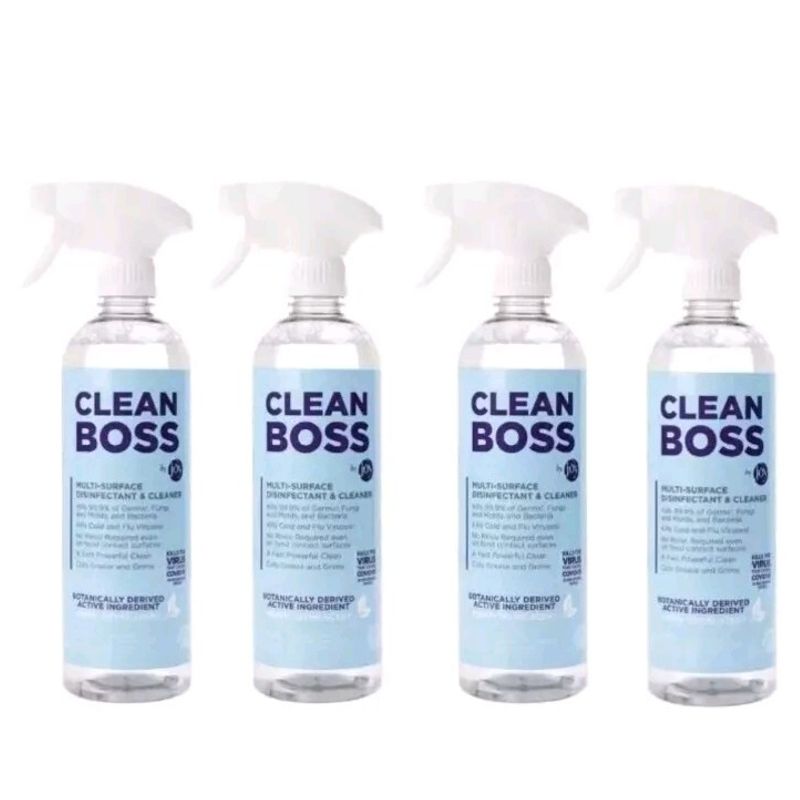 Clean Boss by Joy Multi-Surface Disinfectant & Cleaner 24 oz Sprayers 4 ...