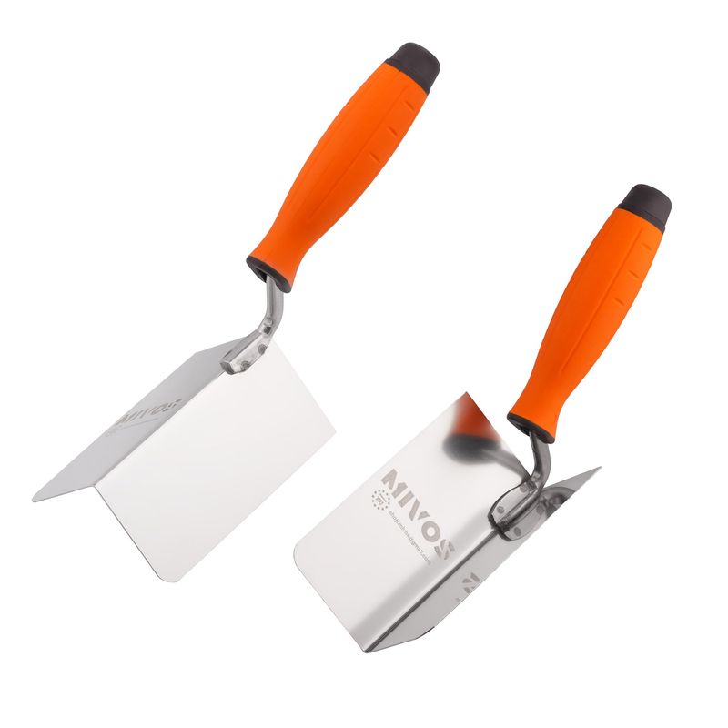 Mivos 2 x Corner Trowel Rustproof 120 x 60 mm - Inner Corner Trowel and ...
