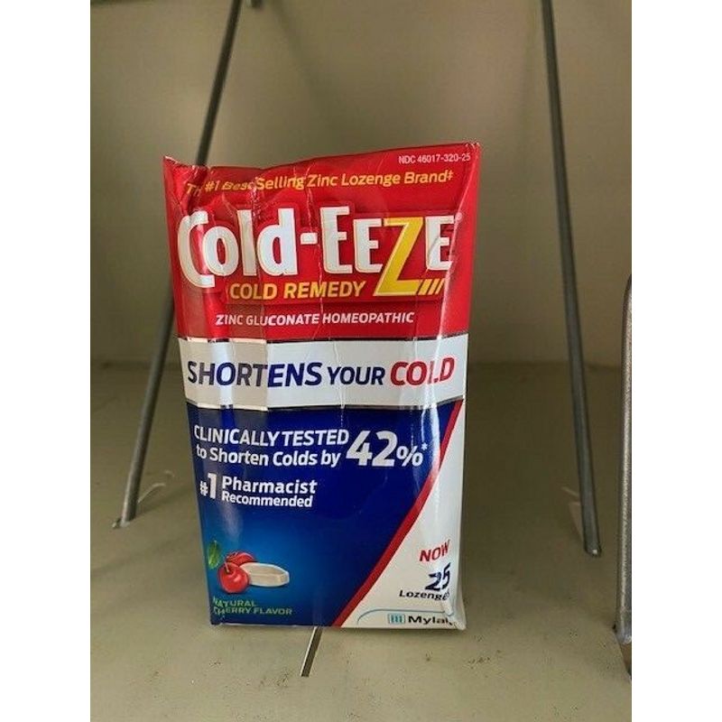 COLD-EEZE NATURAL CHERRY FLAVOR LOZ 25CT *Slightly distressed packaging ...