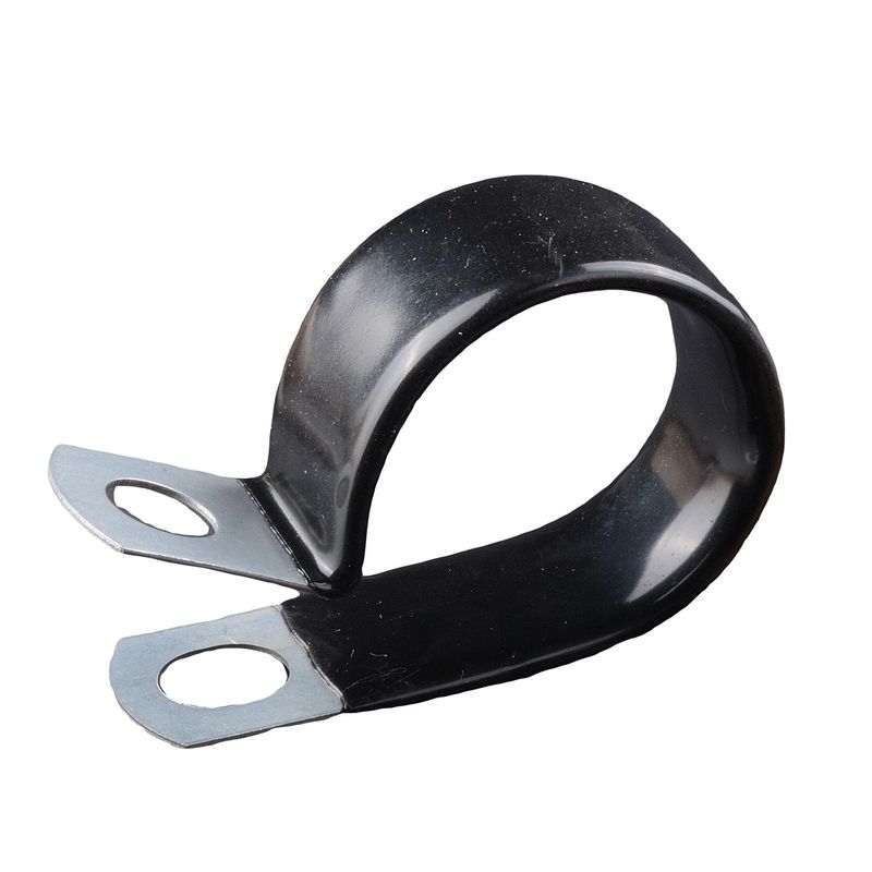ACATMOON 5/8 inch Vinyl Coated Cable Clamp,Closed Pipe Clamp Vinyl ...