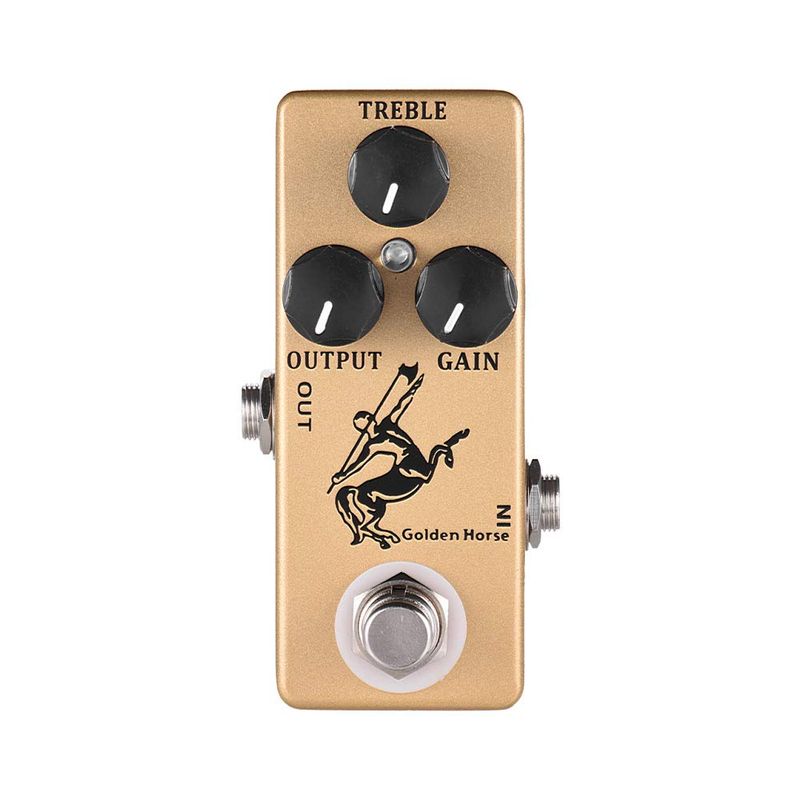Mosky Golden Horse Overdrive Pedal Based on Clone Centaur, Gold ...