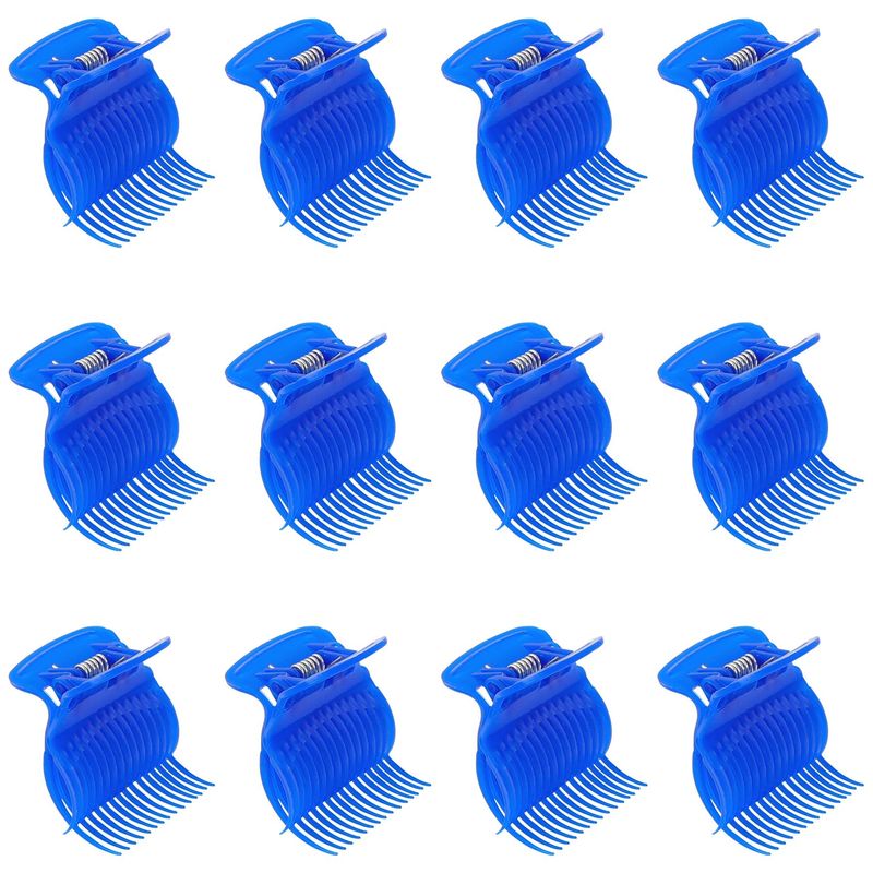 AUEAR, 12 Pack Hair Roller Clip Hot Roller Curler Claw Clips Plastic ...