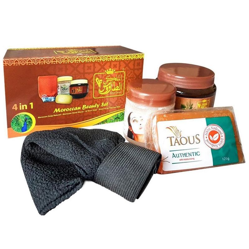 K5perfection Moroccan Beauty Set, Al Taous body Soap, Face Musk, Remove ...