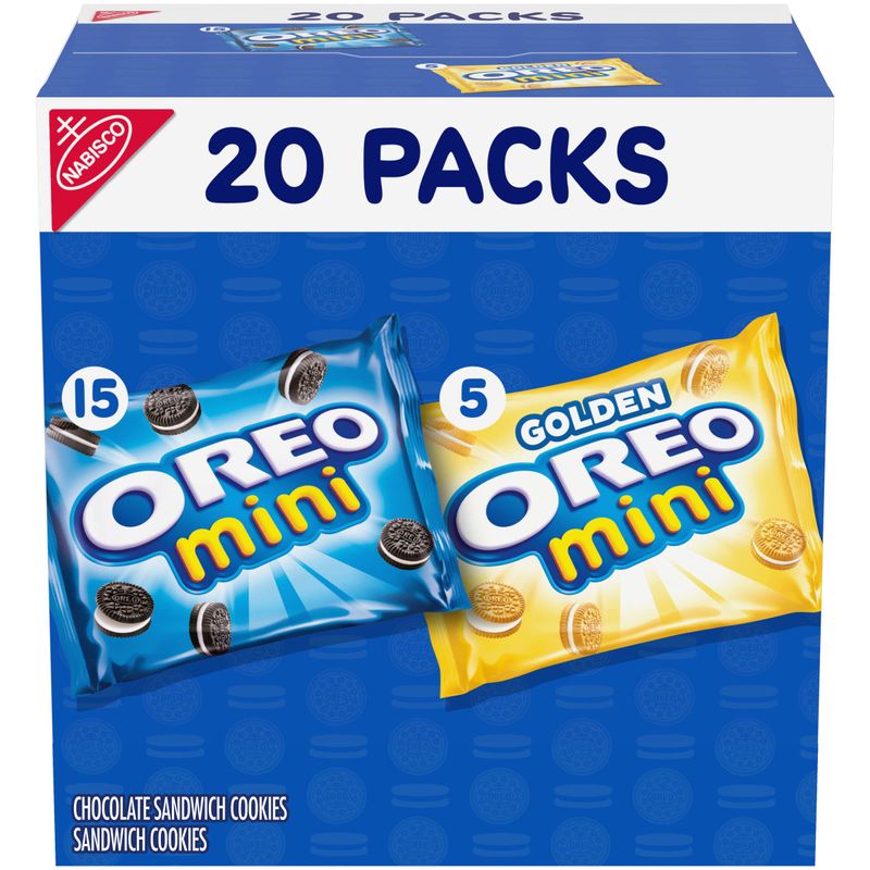 Oreo Mini Mix Sandwich Cookies Variety Pack, 20 Snack Packs - EveryMarket