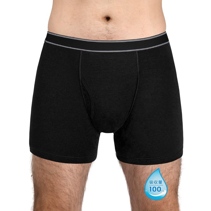 TIICHOO Boxer Shorts, Open Front, Leakage, Men's, Nursing, Incontinence ...