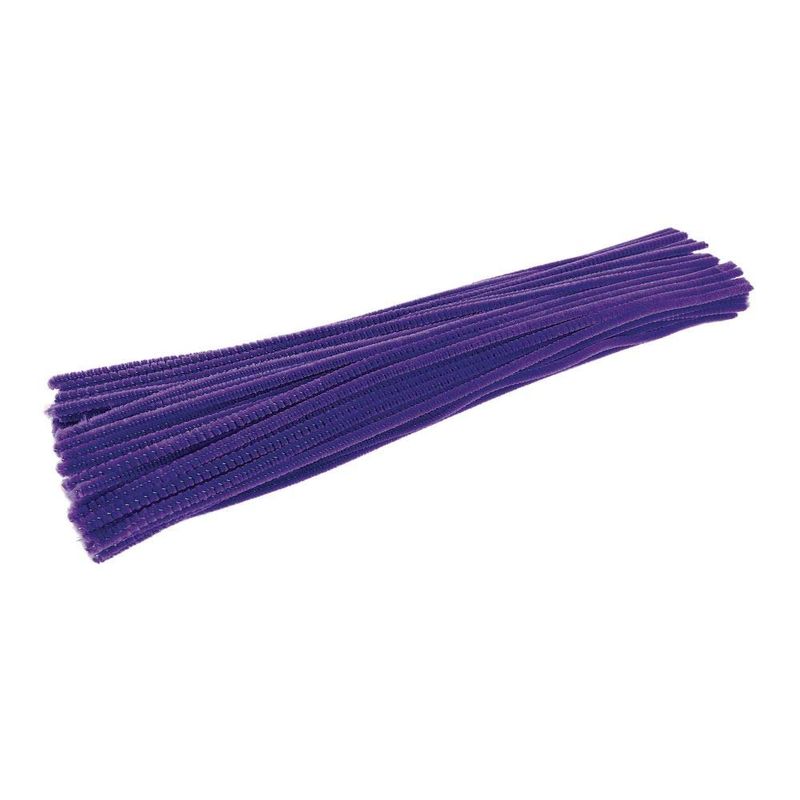 Colorations Purple Chenille Stem Pipe Cleaners, Pack of 100, Arts ...