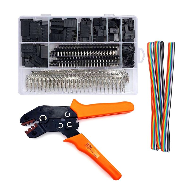 JZK Dupont Crimping Tool Set SN-28B Dupont Ratchet Crimper with Dupont ...