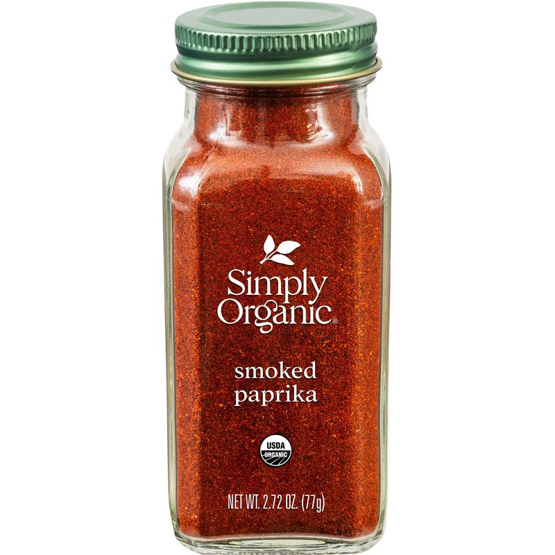 Simply Organic Smoked Paprika, 2.72 Ounce, Oak Wood Smoked & Ground ...