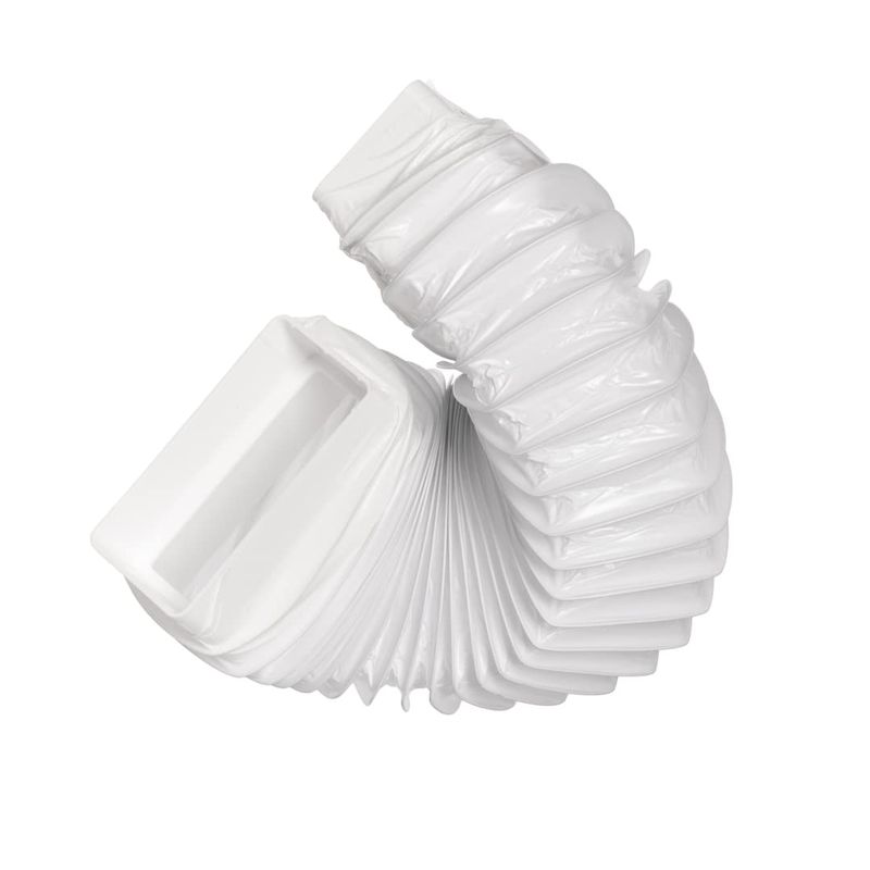 110x55mm Flexible Duct with Connectors - Rectangular Flat PVC Ducting ...