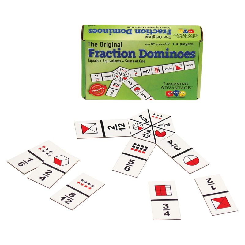 LEARNING ADVANTAGE The Original Fraction Dominoes - in Home Learning ...