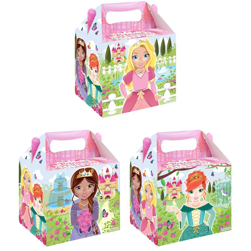 24 x Princess Birthday Party Boxes - Kids Themed Birthday Party Favour ...