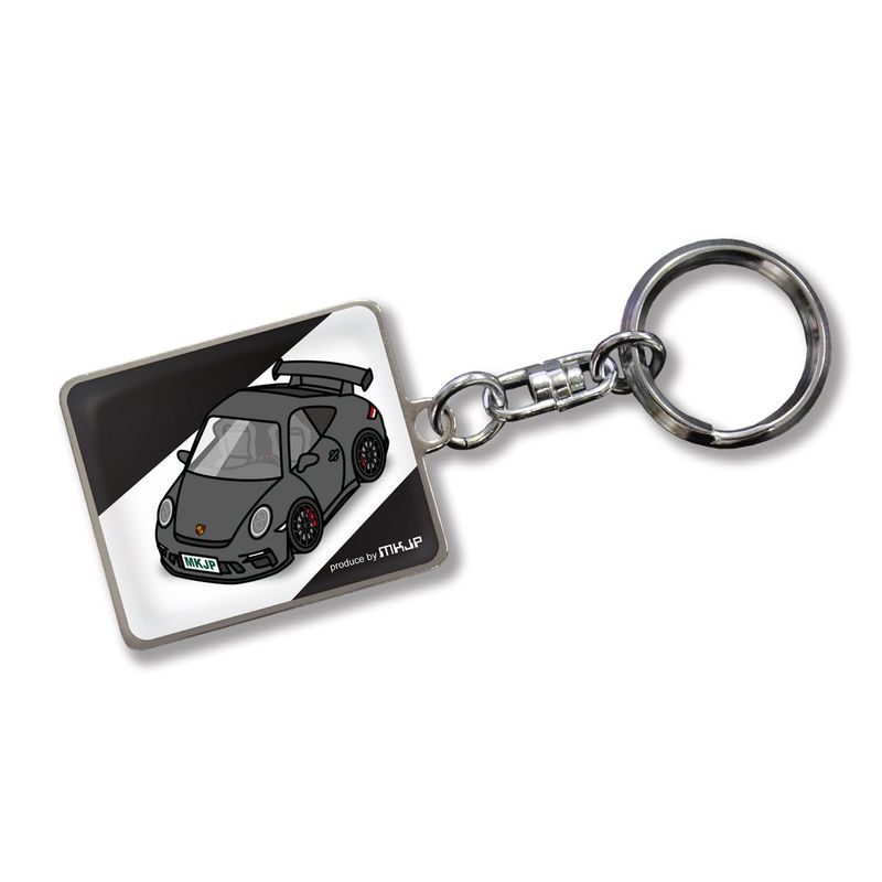 [MKJP] Custom Keychain, Base Black, Porsche 911 GT3 991 Late, Black ...