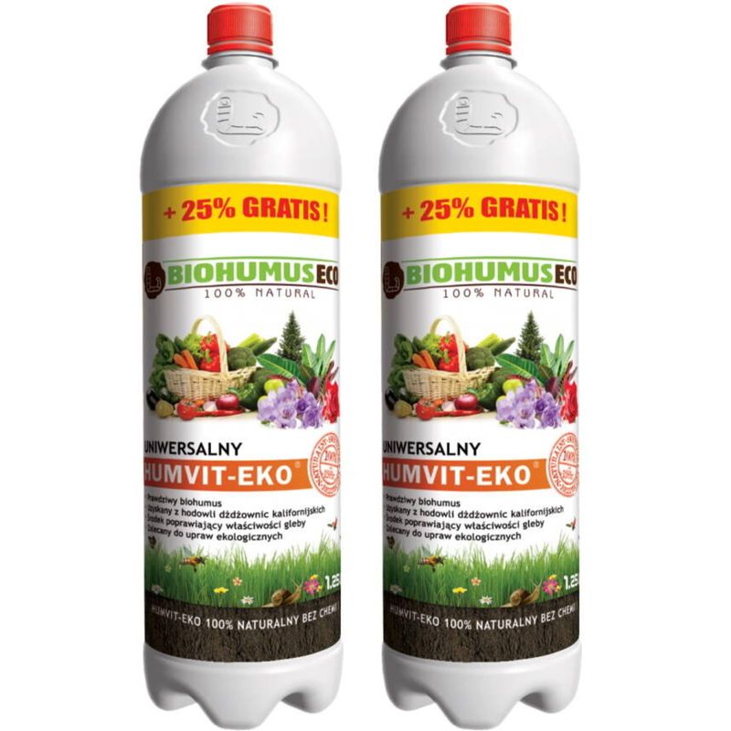 Liquid Fertiliser Biohumus Universal Worm Humus Natural Humic Acids 2 x ...