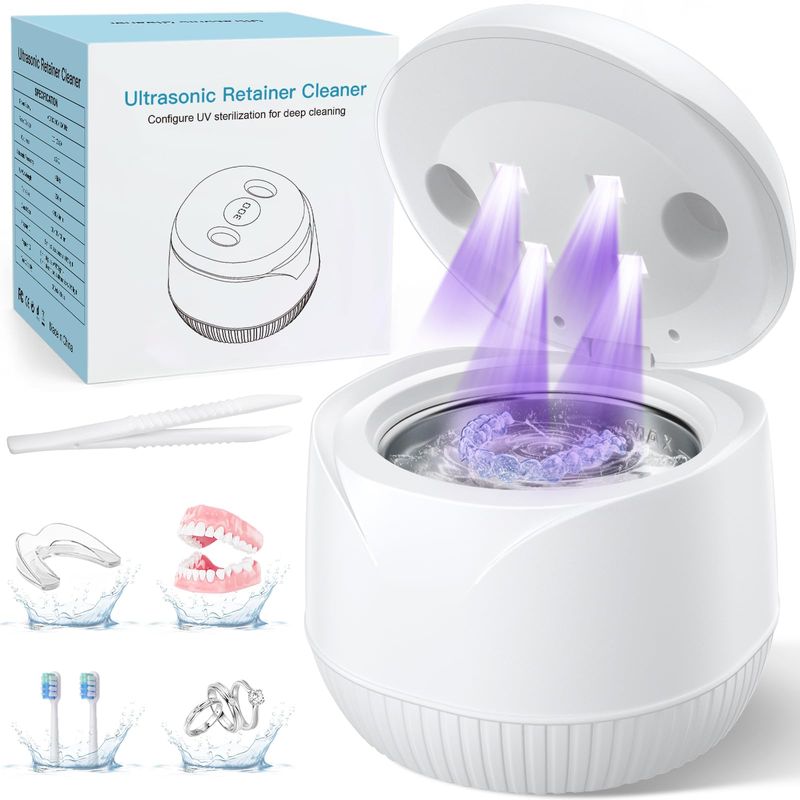 Dental Ultrasonic Retainer Cleaner Machine - Dental Cleaning Pod for ...