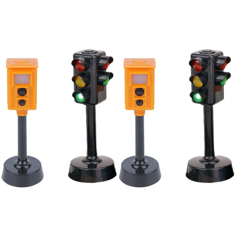 Toyvian 4 Pcs Traffic Light Traffic Light Toy Mini Traffic Signs Light Model Toy Toy for Kids ...