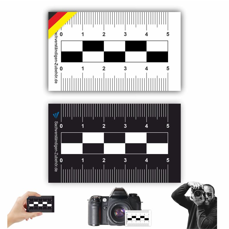 Sachverständigen-Zubehör® Crack Width Ruler Feeler Gauges [5 cm Crime ...