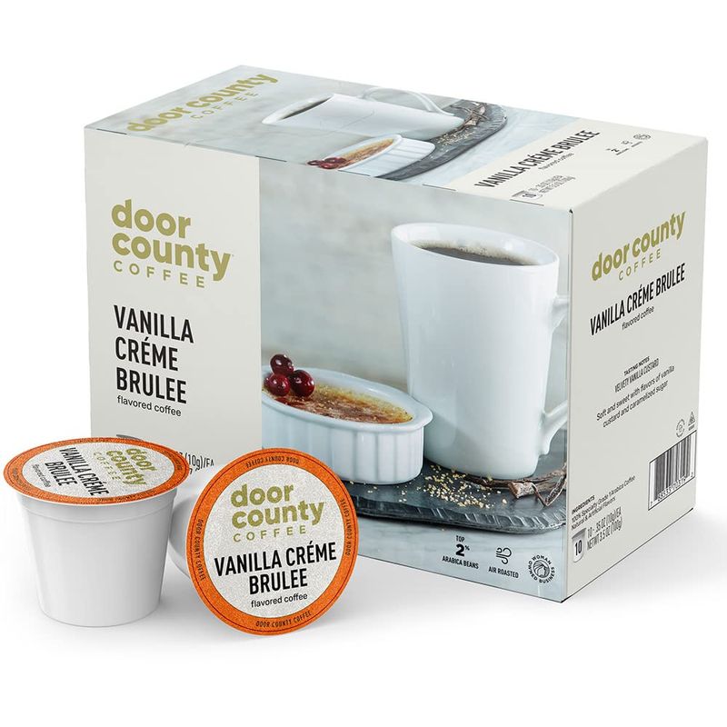 Door County Coffee - Vanilla Creme Brulee, Vanilla and Cream Flavored ...