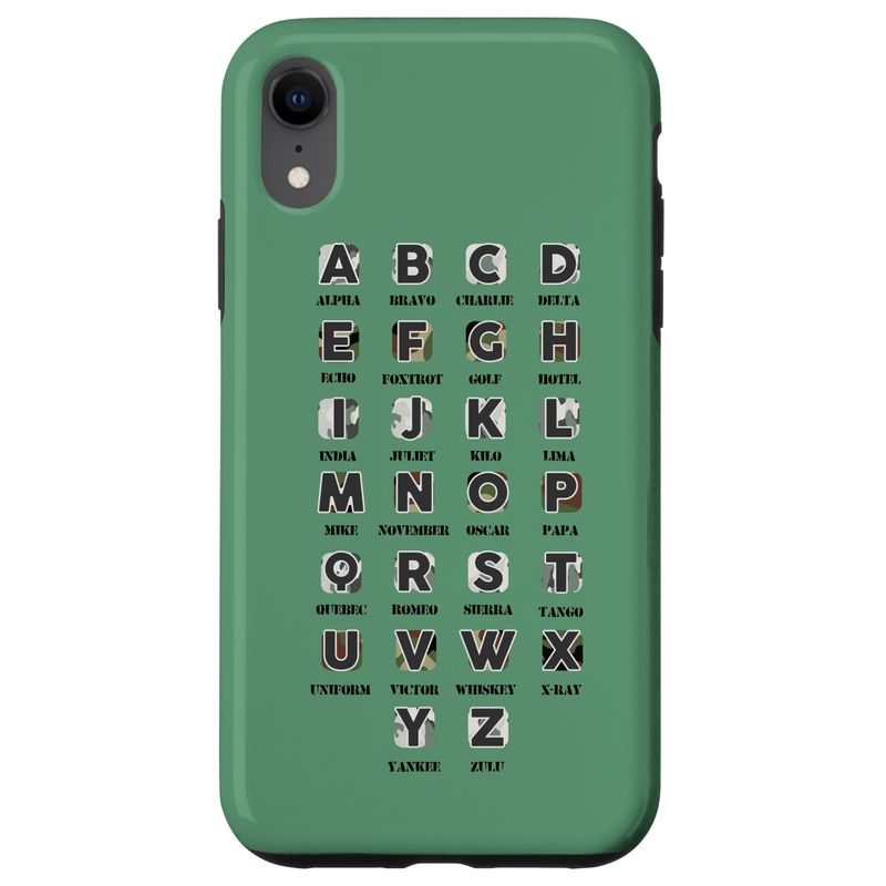 iPhone XR Military Alphabet Alfa Bravo Charlie Morse Radio Phonetic ...