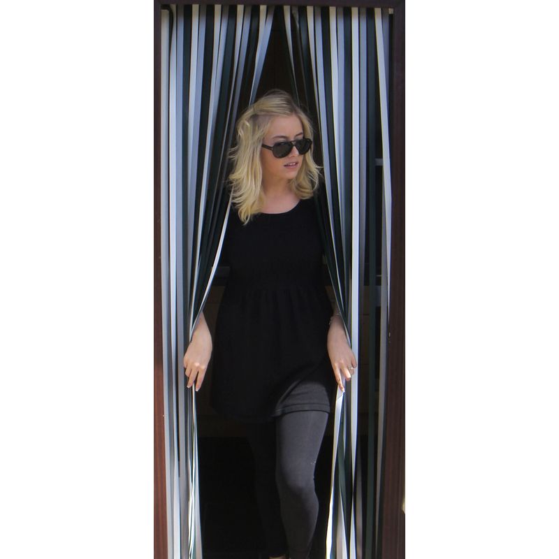Heavy Duty Bug Blind,Fly Blind,Strip Blind, Door Blind- 'SILVER/WHITE ...