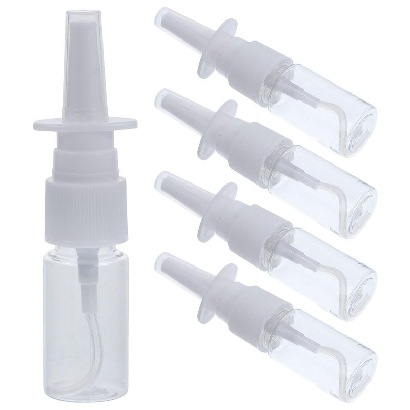 EXCEART 5pcs Nasal Spray Bottles Plastic Pump Sprayer Mist 10ml Nose ...
