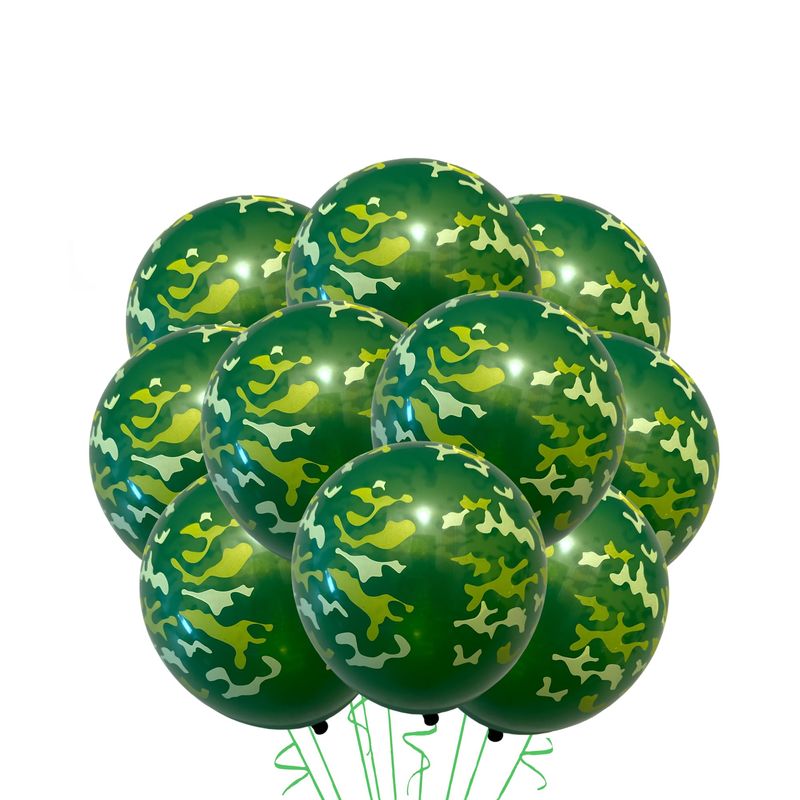 Green Camo Latex Balloons, Military Balloons for Wedding Birthday Party ...