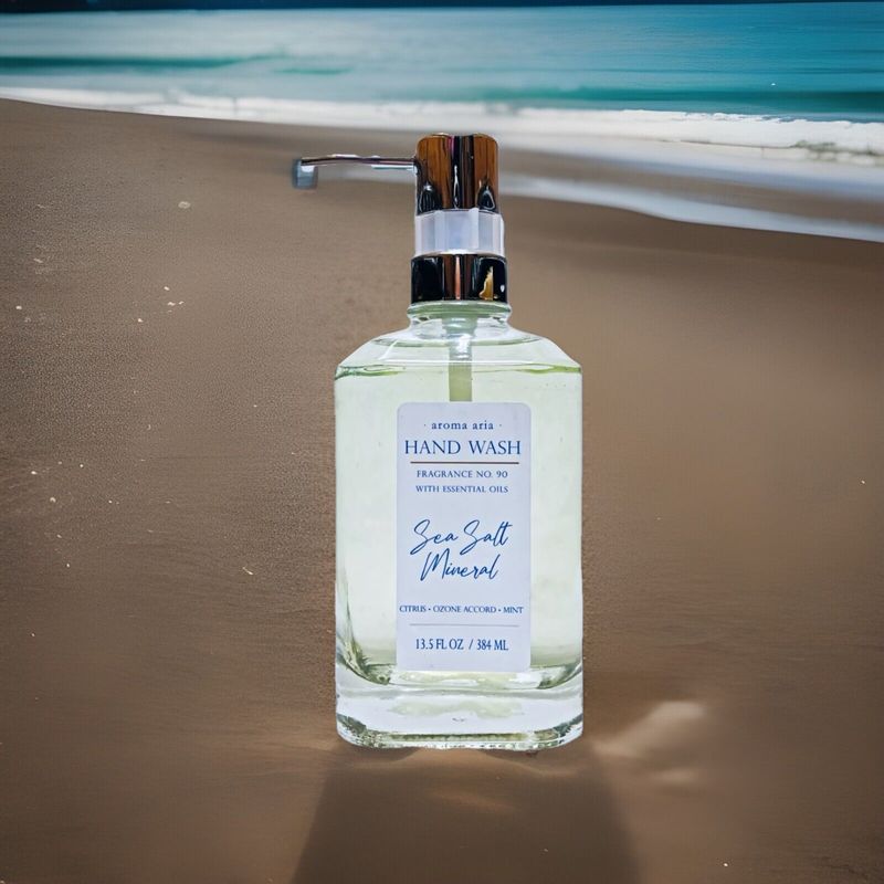 Aroma Aria Sea Salt Minerals With Essential Oil Lux Handsoap Vegan ...