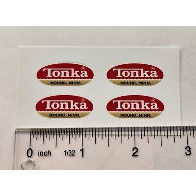 Tonka Logo Sticker 1964 To 1969 Vintage Truck Oval Vinyl Decals ...