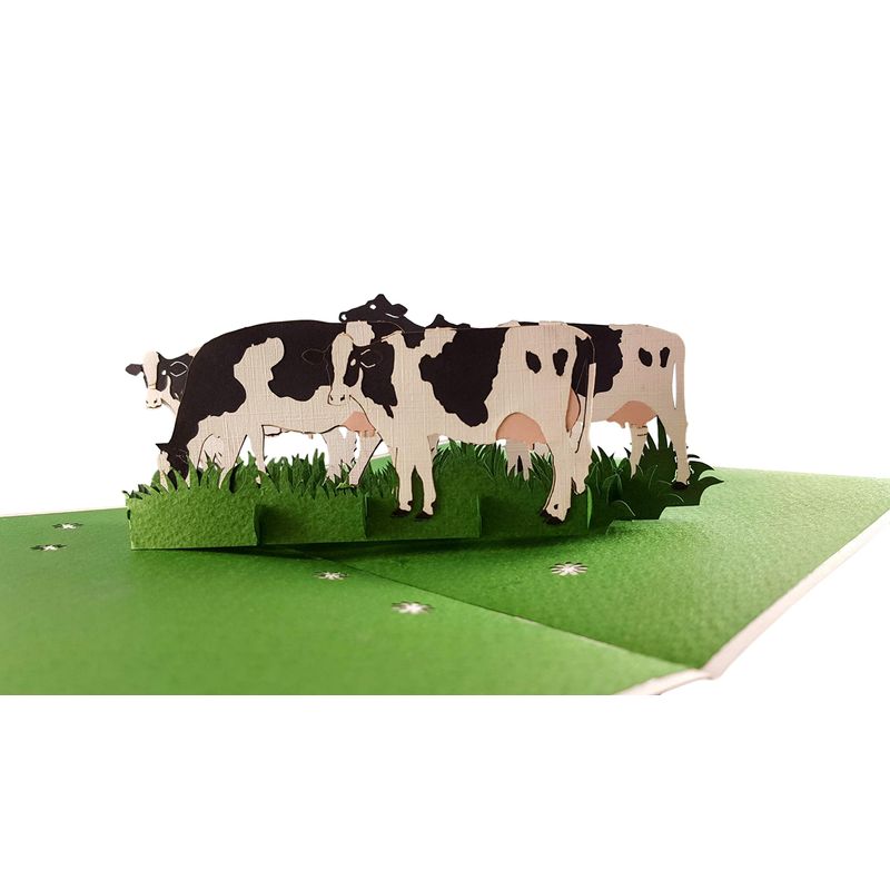 iGifts And Cards Dairy Cows 3D Pop Up Greeting Card - Cattle, Farm ...