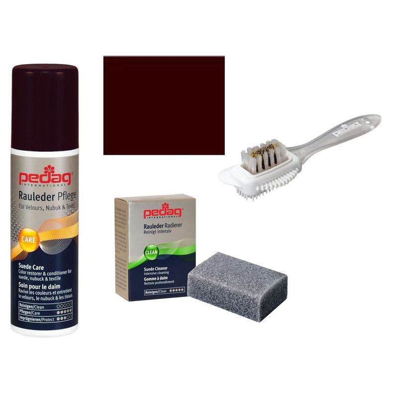 pedag Suede Cleaner and Textile Color Restorer, 3 pc Cleaning and Care ...