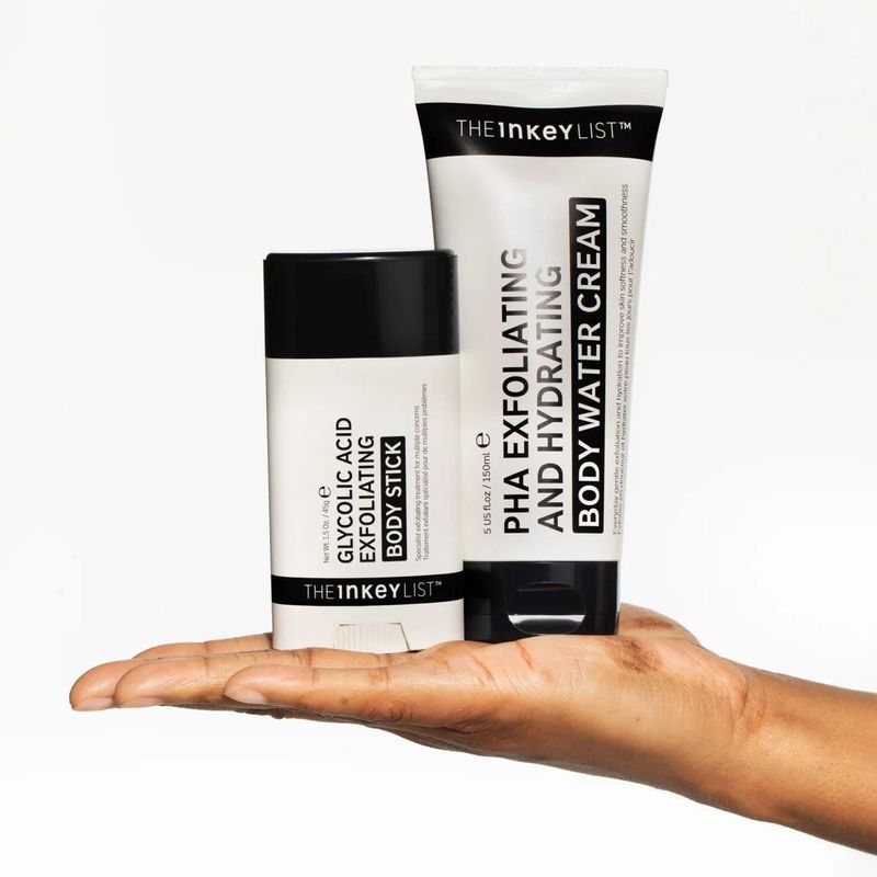 The INKEY List The Exfoliating Body Duo - Glycolic Acid Exfoliating ...