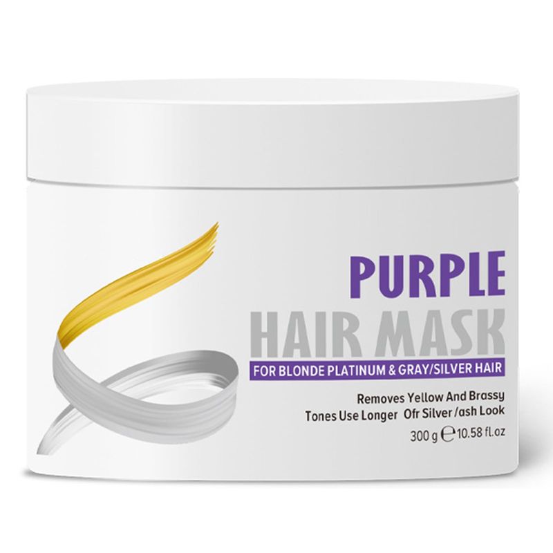 Purple Hair Mask for Blonde, Platinum and Silver Hair, Hydrating Purple ...