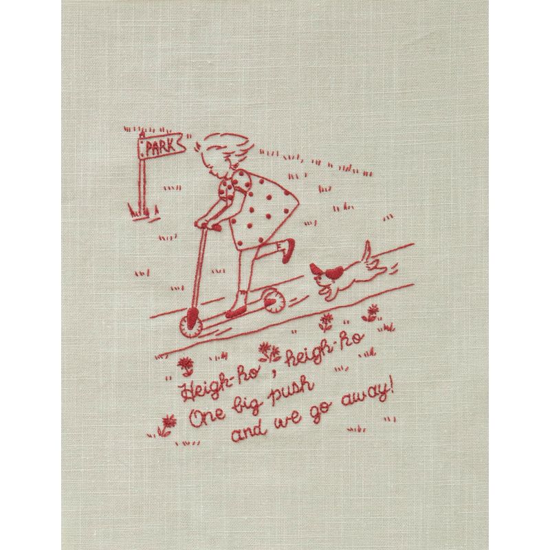 Cosmo LECIEN 542316 Embroidery Kit, Print Cloth, Takahashi Aki Park ...