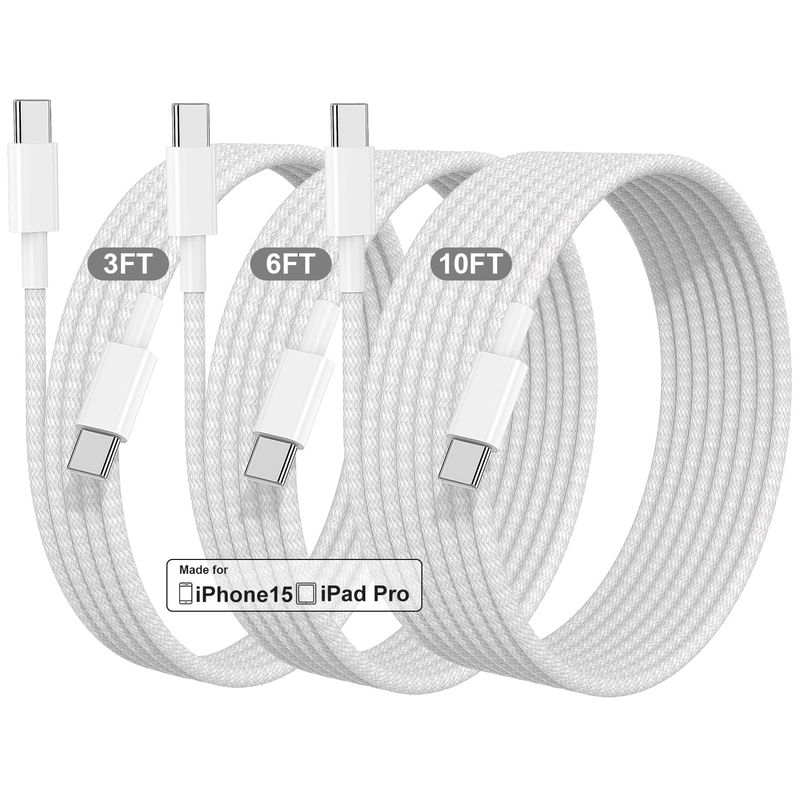 USB C to USB C Cable for MacBook Air MacBook Pro Charger, for iPad Pro ...