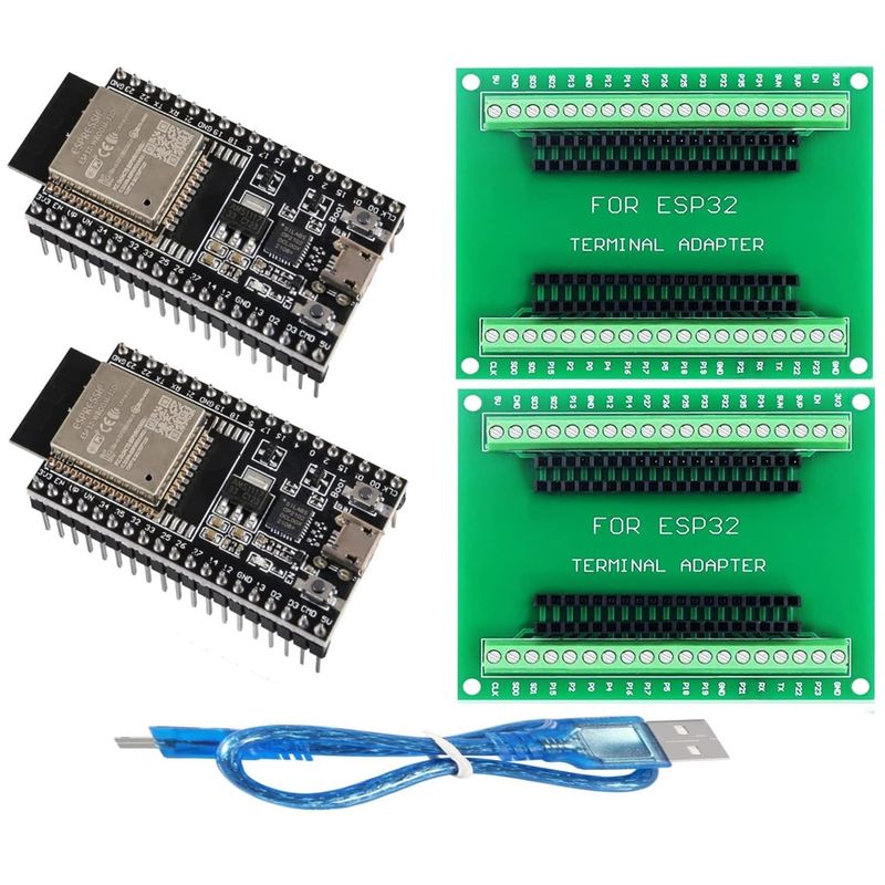 DUBEUYEW ESP32 ESP32-WROOM-32D ESP32 V4 Modul 2.4GHz Dual-Mode WiFi+ Bluetooth Dual Cores ...