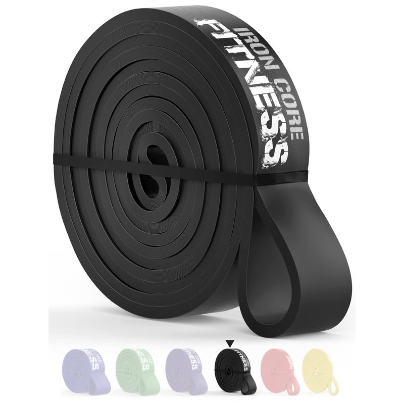 Black Pull Up Resistance Push Up Band Rubber Speed Jumping Bands for ...