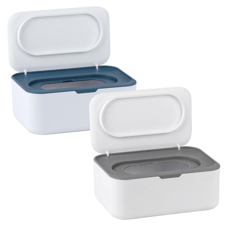 2 PCS Wipes Dispenser Case Box, Baby Wipes Box Dispenser, Dry Wet ...