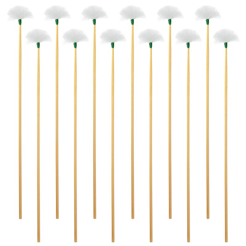 TXIN 12 Pieces Goose Feather Ear Pick, Bamboo Handle Ear Wax Remover ...