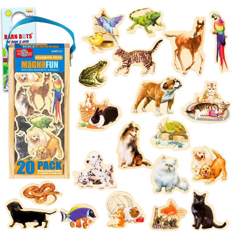 Cute Animal Refrigerator Magnets for Kids - Bundle with 20 Pet Fridge ...