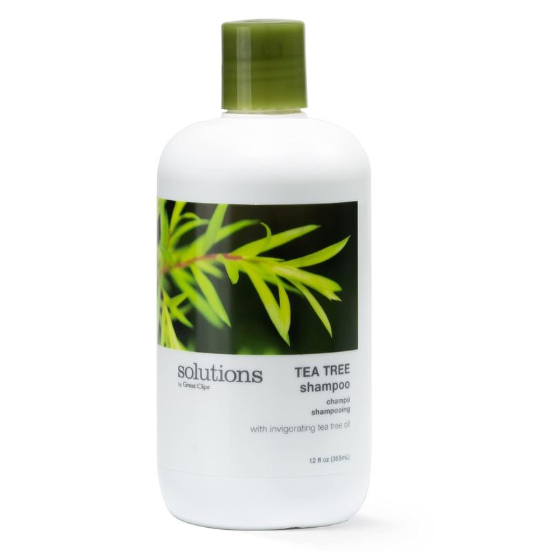 GREAT CLIPS Solutions Tea Tree Shampoo 12 fl oz | Natural Dry Scalp ...
