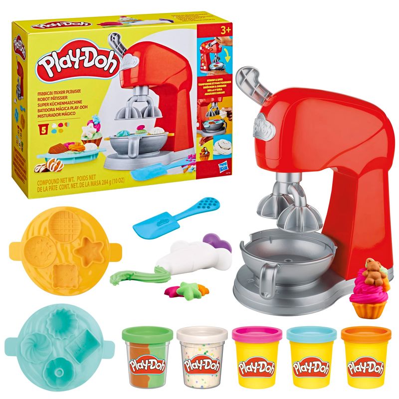 Play-Doh Kitchen Creations Magical Mixer Playset, Toy Mixer with Play ...
